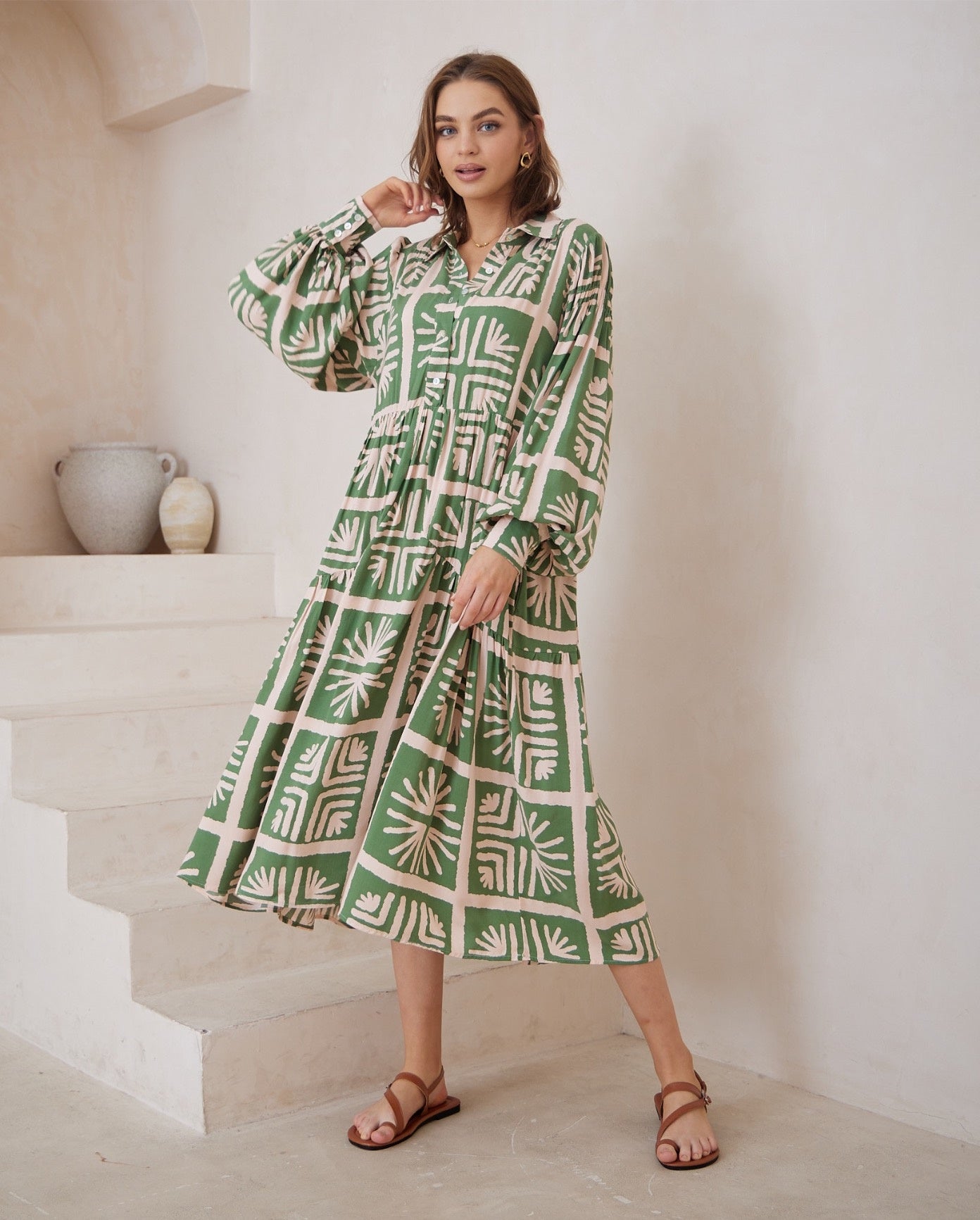 Kora Midi Dress | COLOUR DOOR